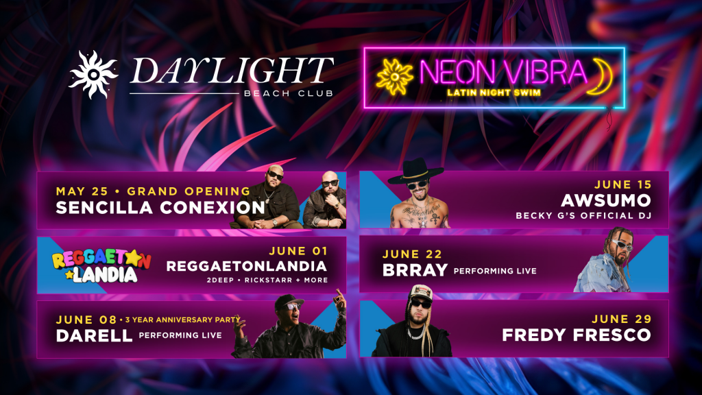 Neon Vibra: The Best Latin Pool Party - DAYLIGHT Beach Club